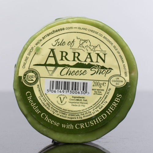 Buy Arran Cheddar With Crushed Herbs - Individual Online - McCaskie ...